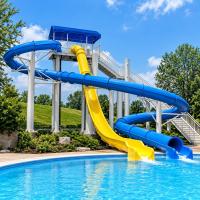 China Water Slide Combination  Custom Fiberglass Slides For Swimming Pool Water Park With CE for sale