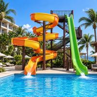 China Water Slide Combination  Custom Fiberglass Slides For Swimming Pool Water Park With CE for sale