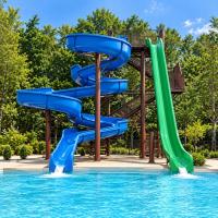 China Water Slide Combination  Custom Fiberglass Slides For Swimming Pool Water Park With CE for sale