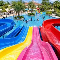China Rainbow Racer Water Slide Multi Lane Fiberglass Slide for Water Park for sale