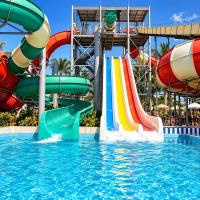 China Rainbow Racer Water Slide Multi Lane Fiberglass Slide for Water Park for sale