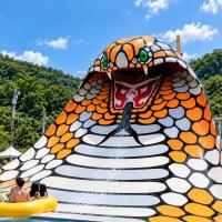 China Cobra Water Slide Large Fiberglass Thrill Ride for Outdoor Water Park for sale