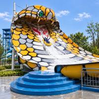 China Cobra Water Slide Large Fiberglass Thrill Ride for Outdoor Water Park for sale