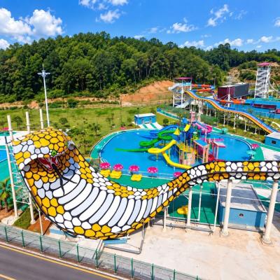 China Cobra Water Slide Large Fiberglass Thrill Ride for Outdoor Water Park for sale
