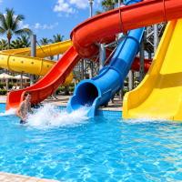 China Most Popular Fiberglass Aqua Park Slides For Swimming Pool Colorful Fiberglass Rides for sale