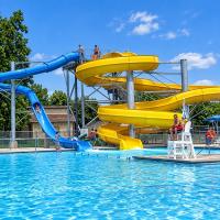 China Outdoor Spiral Fiberglass Pool Slides For Aqua Park Swimming Pool With ROHS for sale