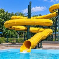 China Oxidation Resistant Water Slide Spiral Fiberglass For Resort Water Park With 3D Design for sale