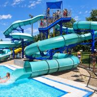 China Oxidation Resistant Water Slide Spiral Fiberglass For Resort Water Park With 3D Design for sale