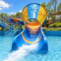 China Commercial Tornado Water Slide Fiberglass Water Park Equipment With ROHS for sale