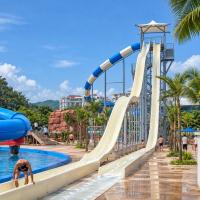 China Professional Multi Lane Rainbow Racer Fiberglass Water Slide For Aqua Park Project for sale