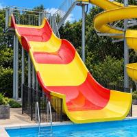 China Customized  6-10mm Thickness Family Water Slide Fiberglass For Resorts Swimming Pool for sale
