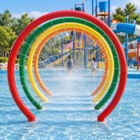 China Colorful Rainbow Water Spray Arch With Custom Sizes For Kids Splash Pads With 63mm Pipe for sale