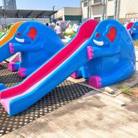China Compact Fiberglass Dolphin Water Slide For Kids Pools With Bright Custom Colors for sale