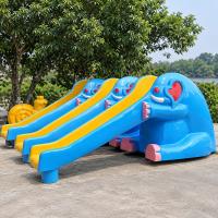 China Compact Fiberglass Dolphin Water Slide For Kids Pools With Bright Custom Colors for sale