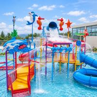 China Medium Animal Water Playground Featuring Aqua Park With Multi Level Platforms And Kids Slides for sale