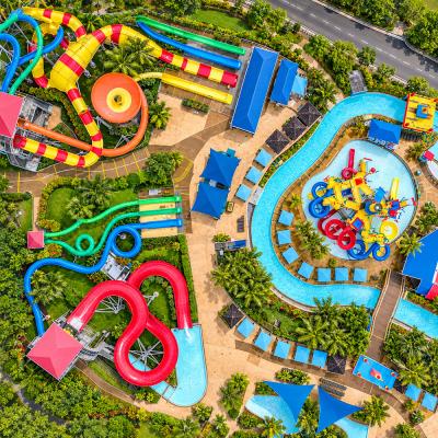 China 10000㎡ All Ages Aqua Park Water Park Equipment With Fiberglass Slides And Water Play Commercial for sale