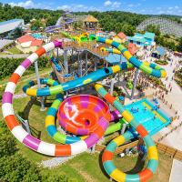 China 10000㎡ All Ages Aqua Park Water Park Equipment With Fiberglass Slides And Water Play Commercial for sale