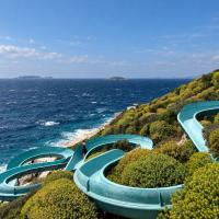 China Fiberglass Spiral Water Slide With Steel Supports Custom Design CE Certificate for sale