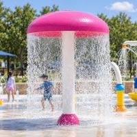 China Mushroom Water Splash Pads Water Spray Feature Custom Material For Kid Pool With 1-Year Warranty for sale