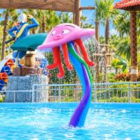 China Colorful Jellyfish Splash Pad Aqua Park Equipment With Water Spray For Kid Play Areas for sale