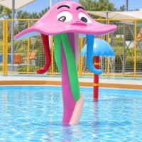 China Colorful Jellyfish Splash Pad Aqua Park Equipment With Water Spray For Kid Play Areas for sale