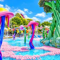 China Colorful Jellyfish Splash Pad Aqua Park Equipment With Water Spray For Kid Play Areas for sale