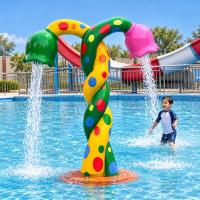 China Flower Water Spray Feature For Splash Pads Swimming Pool Water Games For Kid With Designs for sale