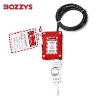 China Adjustable Cable Padlock Lockout  With 4MM Plastic Coated Stainless Steel Cable Lockout for sale