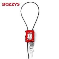 China Adjustable Cable Padlock Lockout  With 4MM Plastic Coated Stainless Steel Cable Lockout for sale