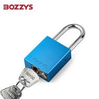China Safety Lockout Solid Aluminum Padlock With Automatic Popup Hardened Steel Shackle for sale