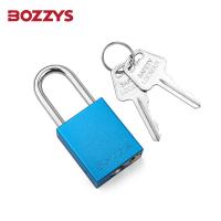 China Safety Lockout Solid Aluminum Padlock With Automatic Popup Hardened Steel Shackle for sale