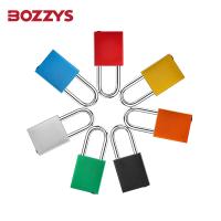 China Safety Lockout Solid Aluminum Padlock With Automatic Popup Hardened Steel Shackle for sale