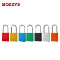China Corrosion Resistance Aluminum Lockout Padlocks With Pop Up Hardened Steel Shackle for sale