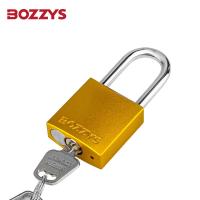 China Automatic Popup Aluminum Padlock Anti UV Spark With 6.2*38mm Hardened Steel Shackle for sale