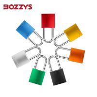 China Anti UV Aluminum Lockout Padlocks With 6.2*38mm Hardened Steel Shackle for sale