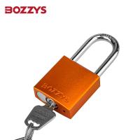 China Compact Anodized Aluminium Safety Padlock With 6.2*38mm Steel Shackle for sale