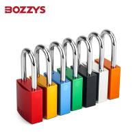 China Compact Anodized Aluminium Safety Padlock With 6.2*38mm Steel Shackle for sale