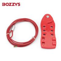 China OEM Adjustable Economic Cable Lockout With UV PVC 2M Insulation Coated Stainless Steel Cable for sale