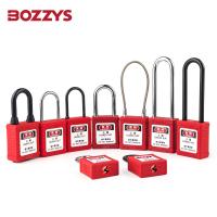 China OEM manufacturer lockout red Safety loto padlock For industrial equipment Prevent misuse With master keyPopular for sale