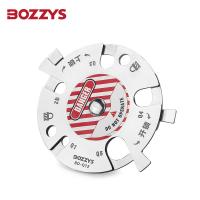 China BOZZYS Stainless Steel Circular Pneumatic Lockout Device With 5 Holes For Safety Lockout for sale