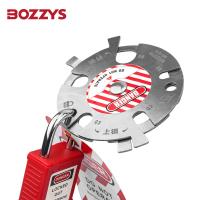 China BOZZYS Stainless Steel Circular Pneumatic Lockout Device With 5 Holes For Safety Lockout for sale