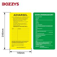 China OEM Hook Scaffolding Holder Tags With PVC Double Sided Multi Function Insert for sale