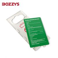 China OEM Hook Scaffolding Holder Tags With PVC Double Sided Multi Function Insert for sale