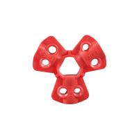 China Red PA Plastic Gas Cylinder Valve Pneumatic  Quick-disconnect Lockout Tagout Devices for sale