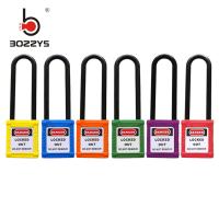 China BOSHI Industrial Equipment 76mm Plastic Shackle Safety Lockout Padlock for sale
