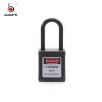 China BOSHI 38mm Nylon Shackle ABS Plastic Body Safe Lock With Master Key for sale