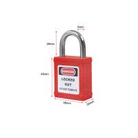 China Popular Mini 25mm Short Steel Shackle Safety Lockout Padlocks Keyed Alike for sale
