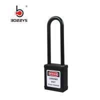 China Industrial Safety Most Popular Plastic Long Nylon Shackle Safety Padlock for sale