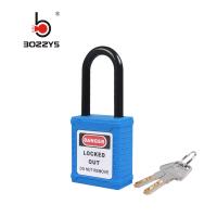 China BOSHI Nylon Shackle Cheap Safety Padlock WIth Key Alike for sale