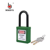 China BOSHI Nylon Shackle Cheap Safety Padlock WIth Key Alike for sale